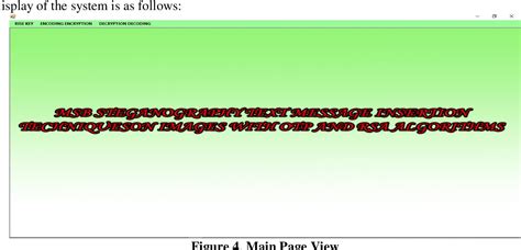 figure 4 from msb steganography text message insertion technique on