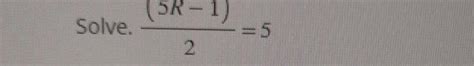 Solved Solve R Chegg Com