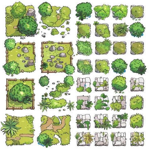 Premium Vector 2d Tiles Map Spritesheet Rpg 64x64 Sprite Game Design