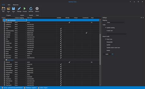 How To Insert Data Into A Sql Table Using The Insert New Option In The Import Mode
