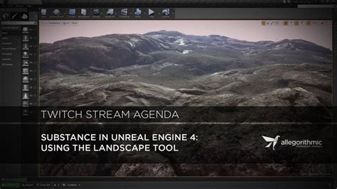 UE4 Using A Substance To Create A Landscape Material Landscape Materials Landscape Unreal