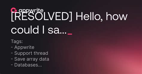 Resolved Hello How Could I Save An Array Data I Have This Error