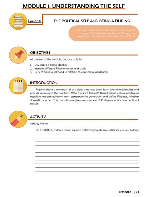 Lesson 8 Perdev Understanding The Self Pdf Consciousness Self