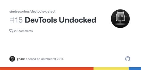 Devtools Undocked Issue Sindresorhus Devtools Detect Github