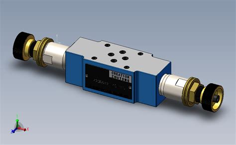 Z2DB10 VC 叠加式溢流阀 SOLIDWORKS 2012 模型图纸下载 懒石网