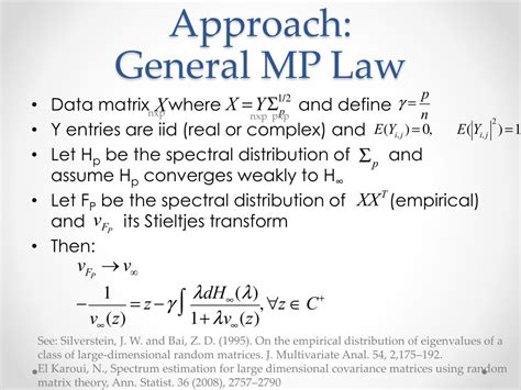 Ppt Numerical Methods For Empirical Covariance Matrix Analysis