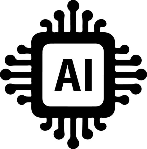 Ai Microchip Processor Artificial Intelligence Technology Icon 53783260 Vector Art At Vecteezy
