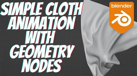 Easy Cloth Simulation With Blender Geometry Nodes Blender Tutorial