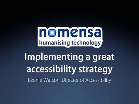implementing a great accessibility strategy pdf