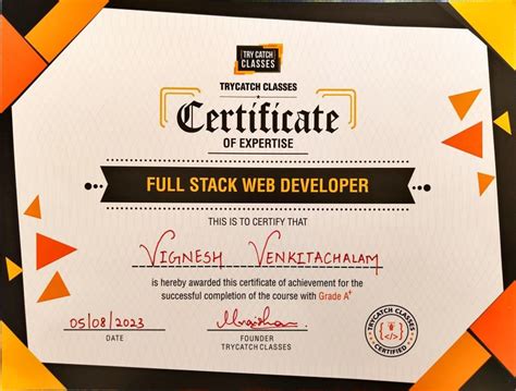 Successfully Completed The Full Stack Web Developer Course Where I Have Done The Vilam Ecommerce