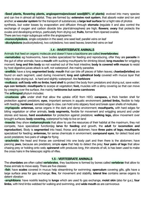 Solution Complete Biology Igcse Summary Studypool