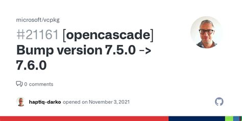 Opencascade Bump Version Issue Microsoft Vcpkg Github