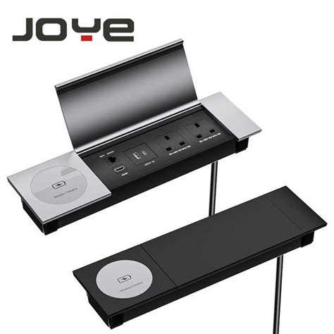Joye Cable Cubby Hidden Recessed Desktop Power Outlet