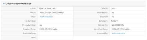 Apache Tika Corebos Documentation