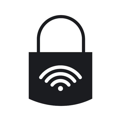 Premium Vector Nfc Lock Icon Isolated On White Background