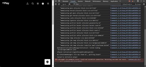Geeting Black Screen And Faield To Intialize Player Error On Console