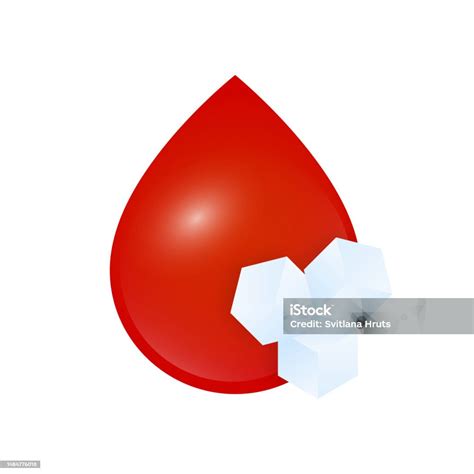 혈당 아이콘입니다 당뇨병 개념입니다 한 방울의 피에 녹는 각설탕 높은 포도당 기호 의료 항 당뇨병 기호입니다 벡터 그림입니다 개념에 대한 스톡 벡터 아트 및 기타 이미지