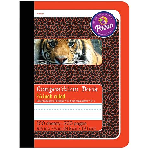 Pacon Composition Notebooks 975 X 75 Primary Ruled 100 Sheets