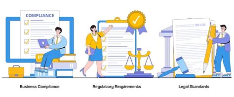 Premium Vector Business Compliance Regulatory Requirements Legal Standards Concept With