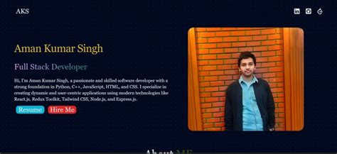 Aman Kumar Singh On Linkedin Portfolio Webdevelopment Feedback