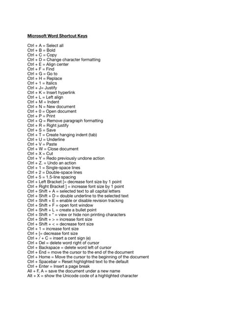 Microsoft Shortcut Keys 2 Pdf