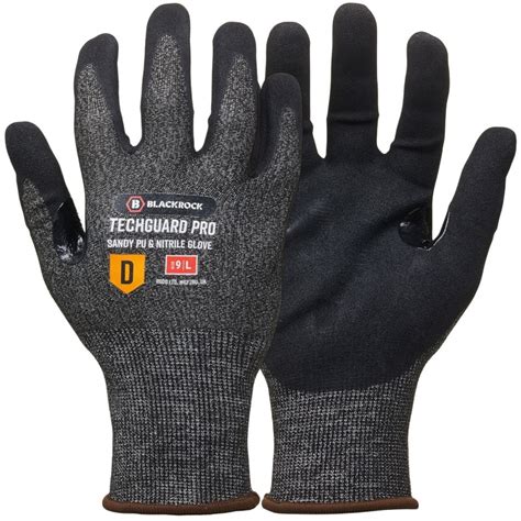 Blackrock Techguard Pro Cut D Cut Resistant Work Gloves Size 10 Xl