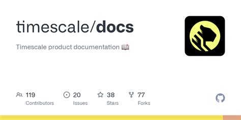 GitHub Timescale Docs Timescale Product Documentation