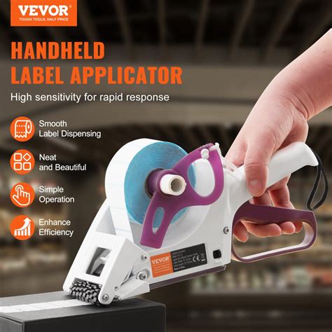 Vevor Manual Label Applicator 15 55 Mm Label Width 20 60 Mm Label Length Portable Hand Held