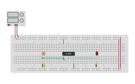Circuit Design Street Light Tinkercad