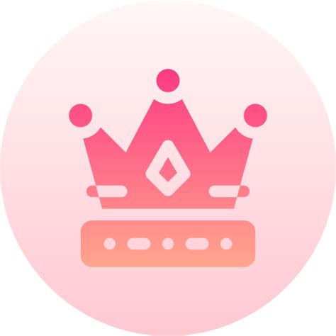 Crown Basic Gradient Circular Icon