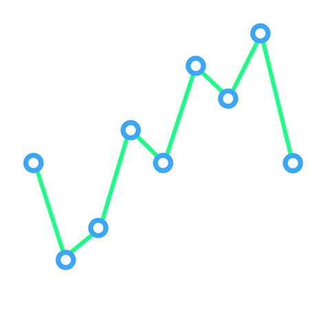 Business Statistical Graph Line Element PNG