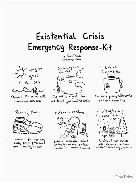 Existential Crisis Emergency Response Kit T Shirt Worksheets Library