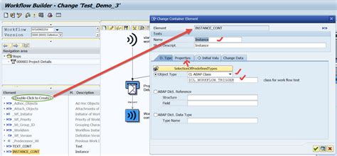 Using Workflow Container Elements Sapcodes