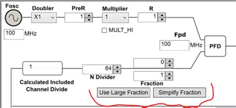 LMX Is There Any Guideline For Configure R N And Num Den When Use LMX Clock