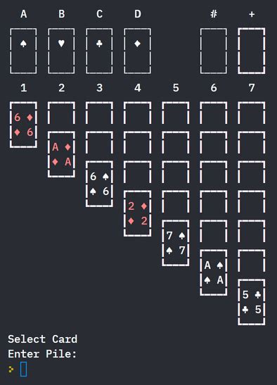 github pascalgoedeke java console solitaire solitaire game in java console