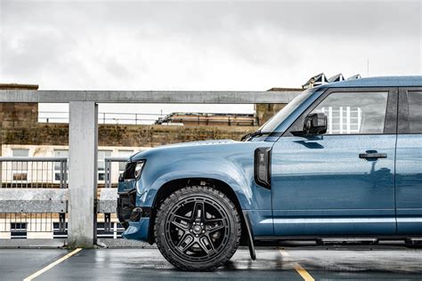 Blue Exterior And Tailored Conversion For Land Rover Defender 110 Kahn