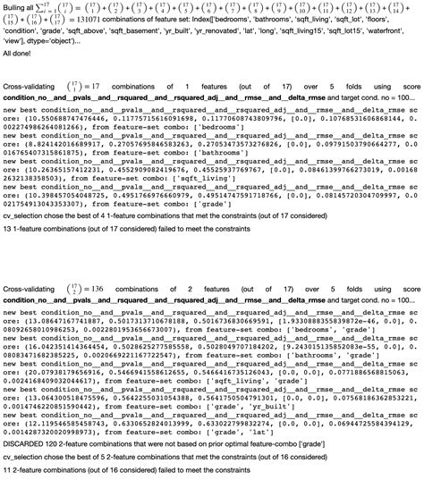 a dynamic programming approach to feature selection using cross
