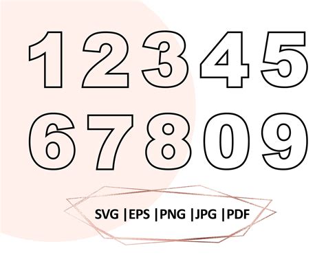 Number Outline Printable Printable Free Templates