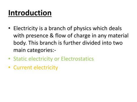 Ppt Of 12 Physics Chapter 1 PPTX