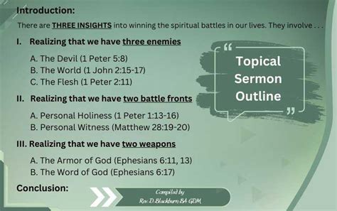 7 Tips For Writing Topical Sermons Sermon Outline Examples