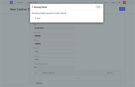 Pos Cashier Closing Cashup Cash Reconciliation Non Functional In V1114 · Issue 16616