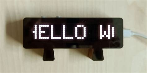 Led Matrix Clock Kit Esp Clock With Mqtt Led Matrix Info Display Elekitsorparts