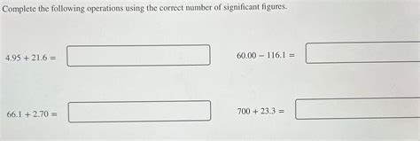 complete the following operations using the correct