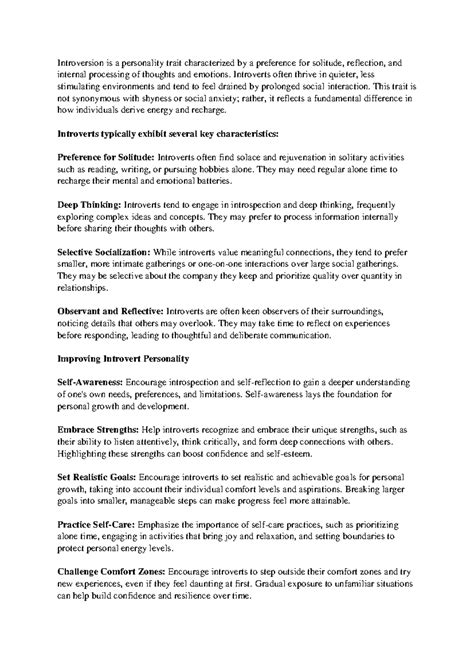 Introversion Characteristics Of Introverts How To Improve Introvert Personality And Develop