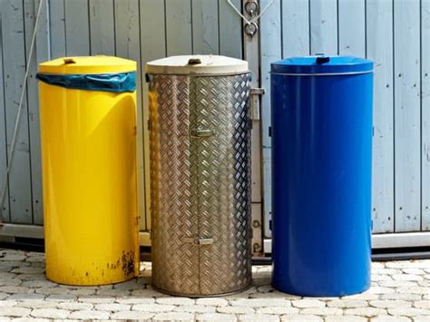 Thrree Different Colored Garbage Bins Photos By Canva