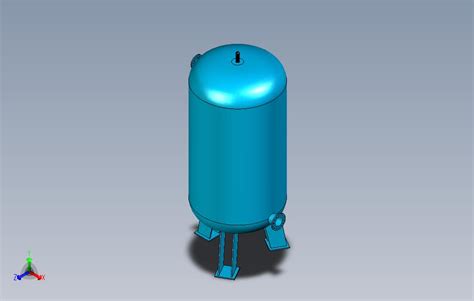 空气接收器罐1000l Iges 模型图纸免费下载 懒石网