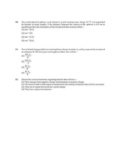 Ch1 Electric Flux And Gauss Law Questions With Solutions Pdf
