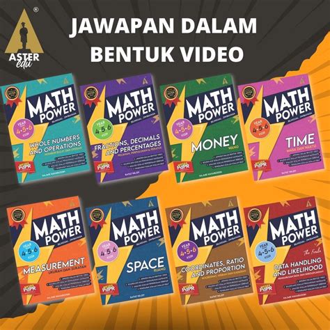 Math Power Year 4 5 6 Skema Jawapan Dalam Bentuk Video Shopee