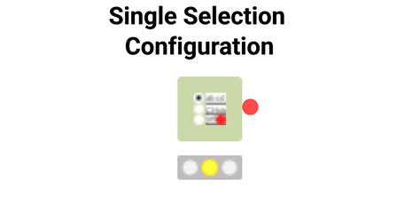 Singleselection Knime Community Hub