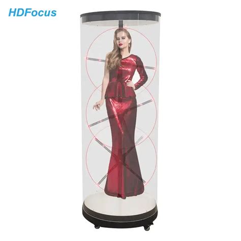 Holograma 3d Hologram Display Led Fan 1x3 Splicing Cylindrical Cabinet Human Solution 3d